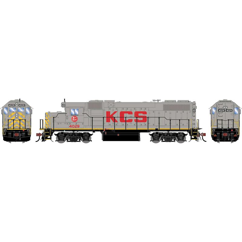 HO GEN GP38-2 Locomotive w/DCC & Sound, KCS 'Ex-TPW' #4029 Model Train | Athearn