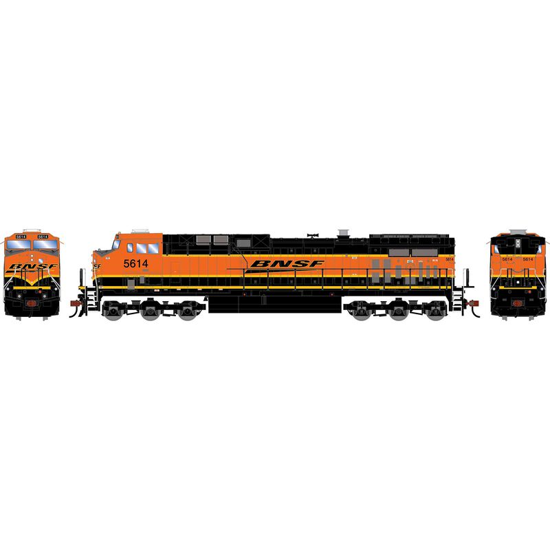 HO ATH AC4400CW Locomotive, Legendary Liveries BNSF 'H4' #5614 Model Train | Athearn