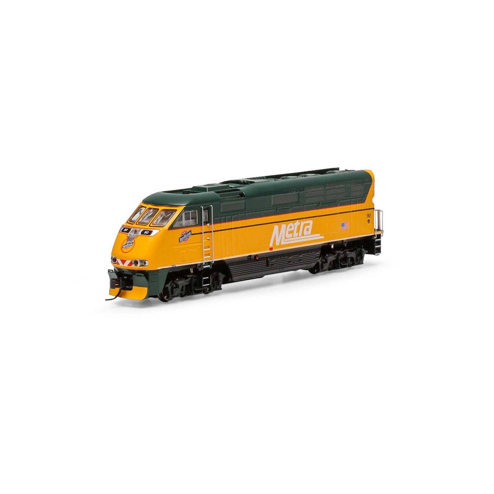 N F59PHI with DCC & Sound, METX #90 Model Train | Athearn